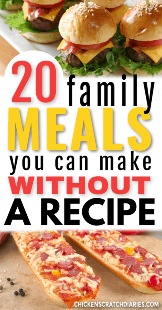 20 Quick Dinner Ideas: Homemade + No Recipe Required! » Chicken Scratch ...