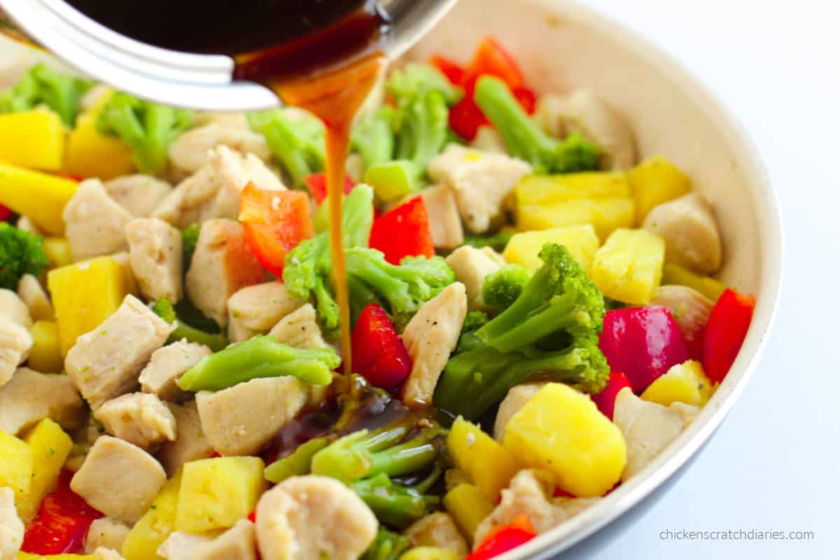Hawaiian Pineapple Chicken Stir-Fry (with fresh veggies) » Chicken ...
