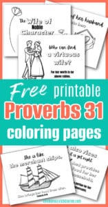 Proverbs 31 Coloring Pages (Free Printable Pack) » Chicken Scratch Diaries