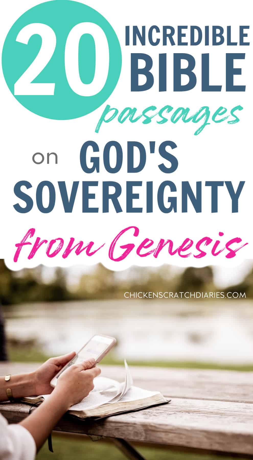 "God is in control" Verses from Genesis -That Help us Let Go » Chicken ...