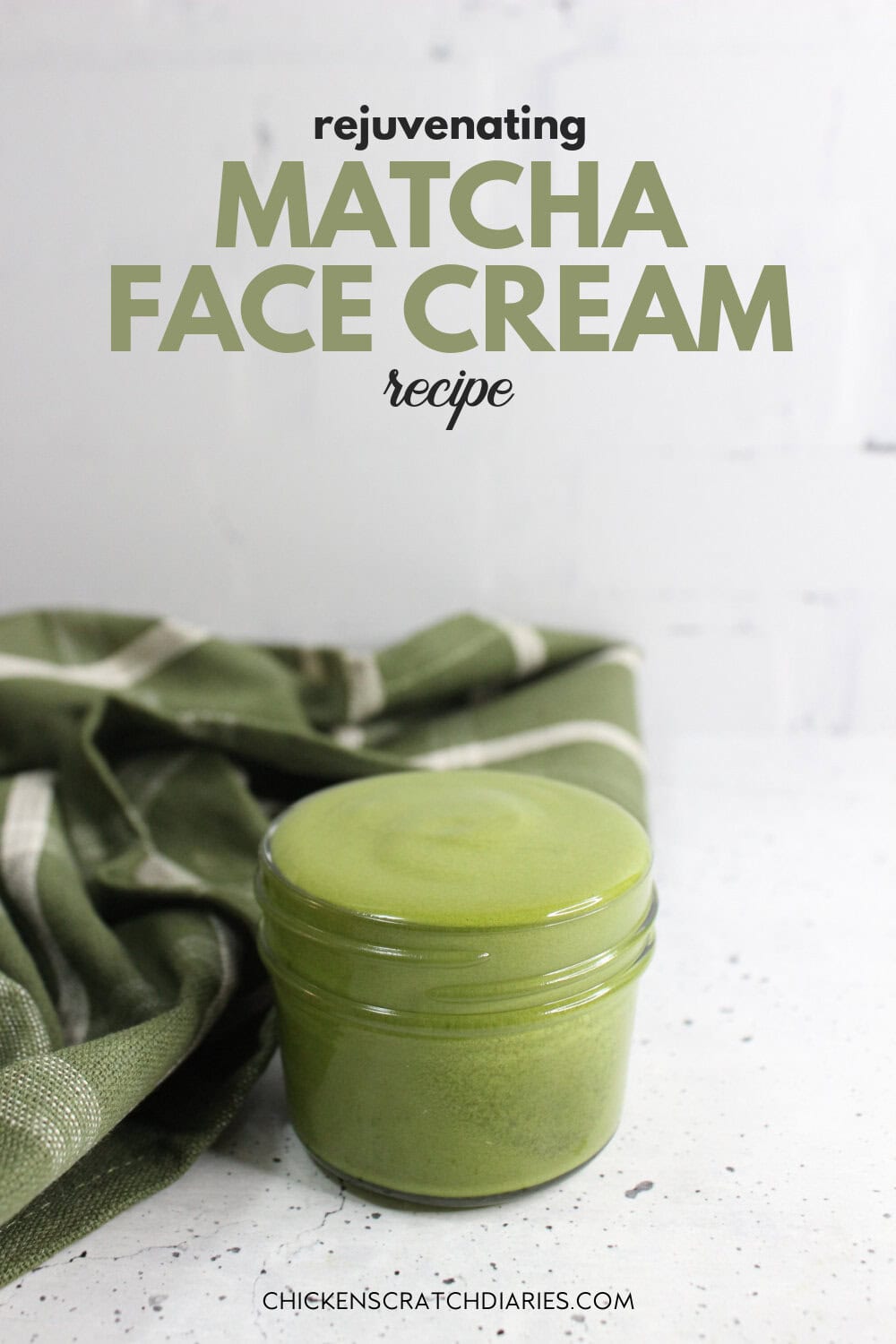 Matcha Face Cream Recipe (to Rejuvenate and Protect Skin) » Chicken ...